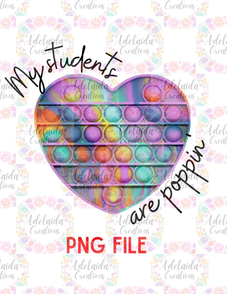 Heart Pop It Students - Etsy