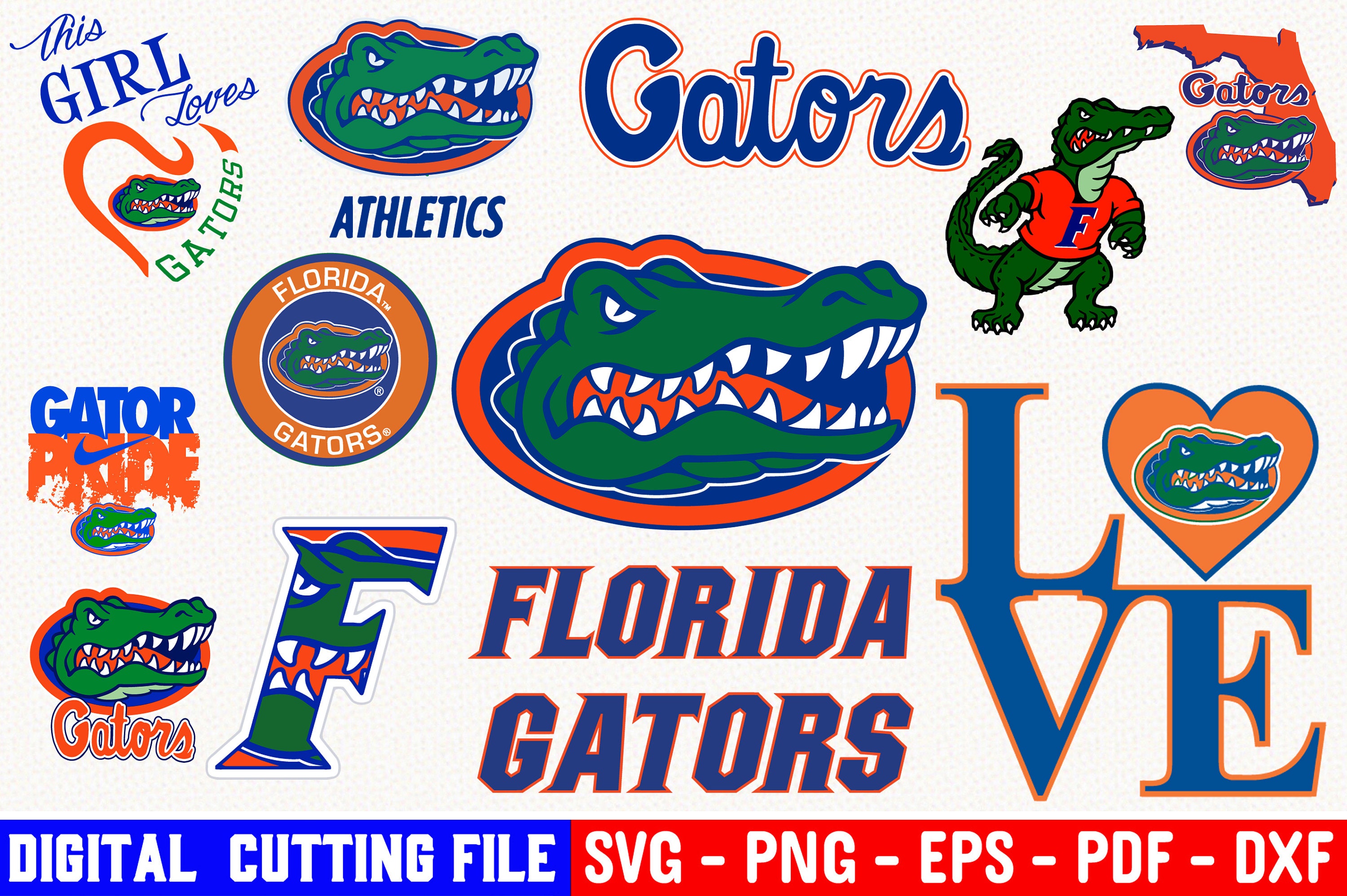 Fl Gators Florida Gator Head Logo SVG Florida Gators Clipart - Etsy