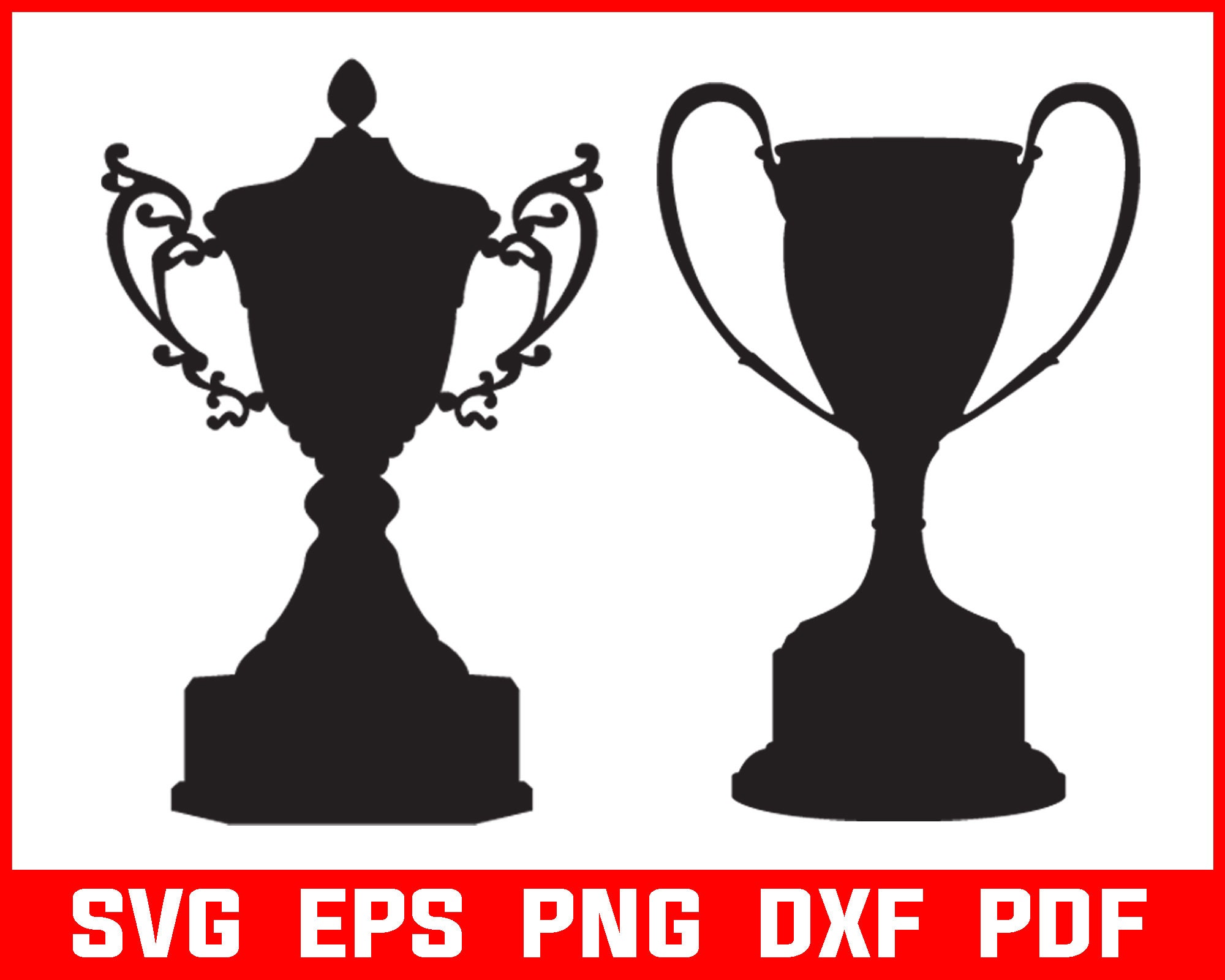 12 Trophy SVG Bundle Trophy Dxf Trophy Png Trophy Eps - Etsy