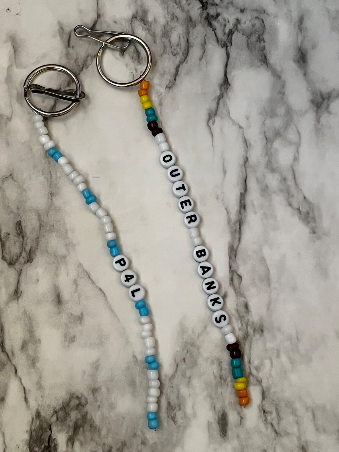 Outer Banks Inspired Keychains Obx Keychain P4l Keychain Beaded ...