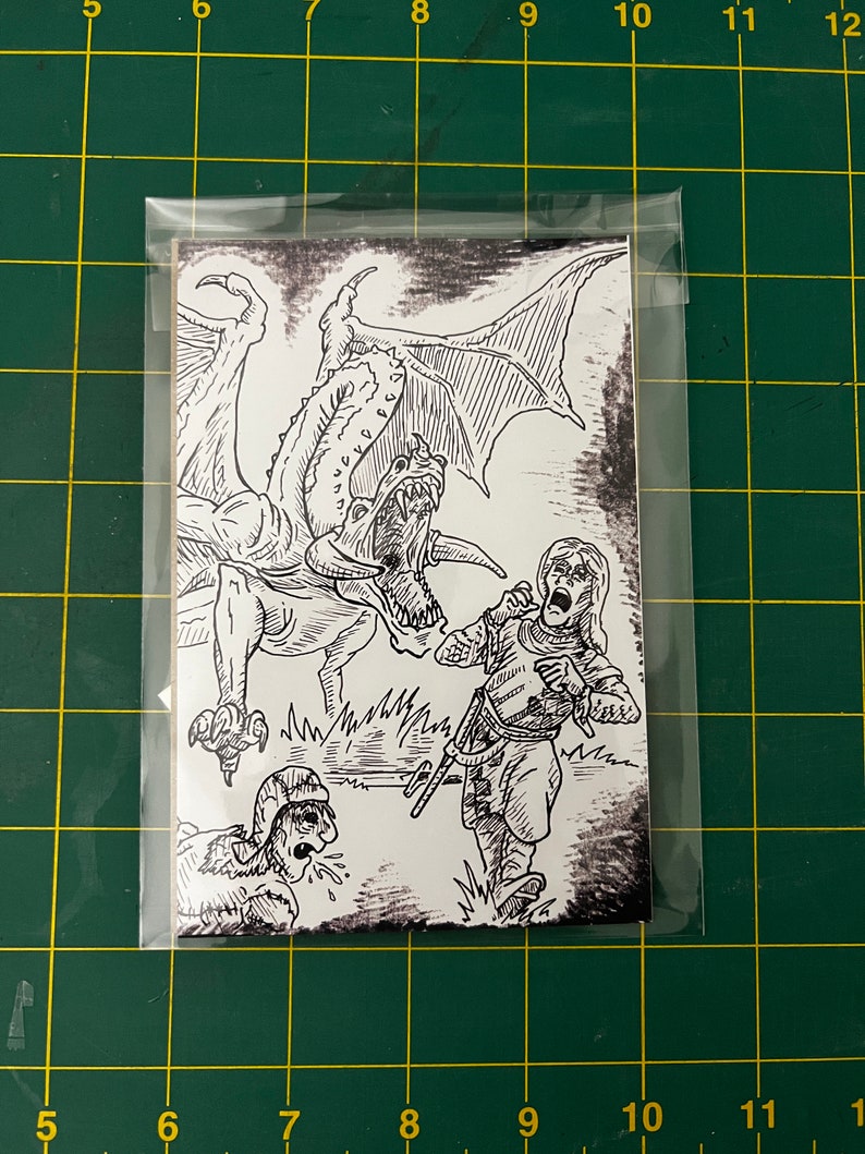 The Cowardly Knight Wyvern Dnd Fantasy - Etsy Australia