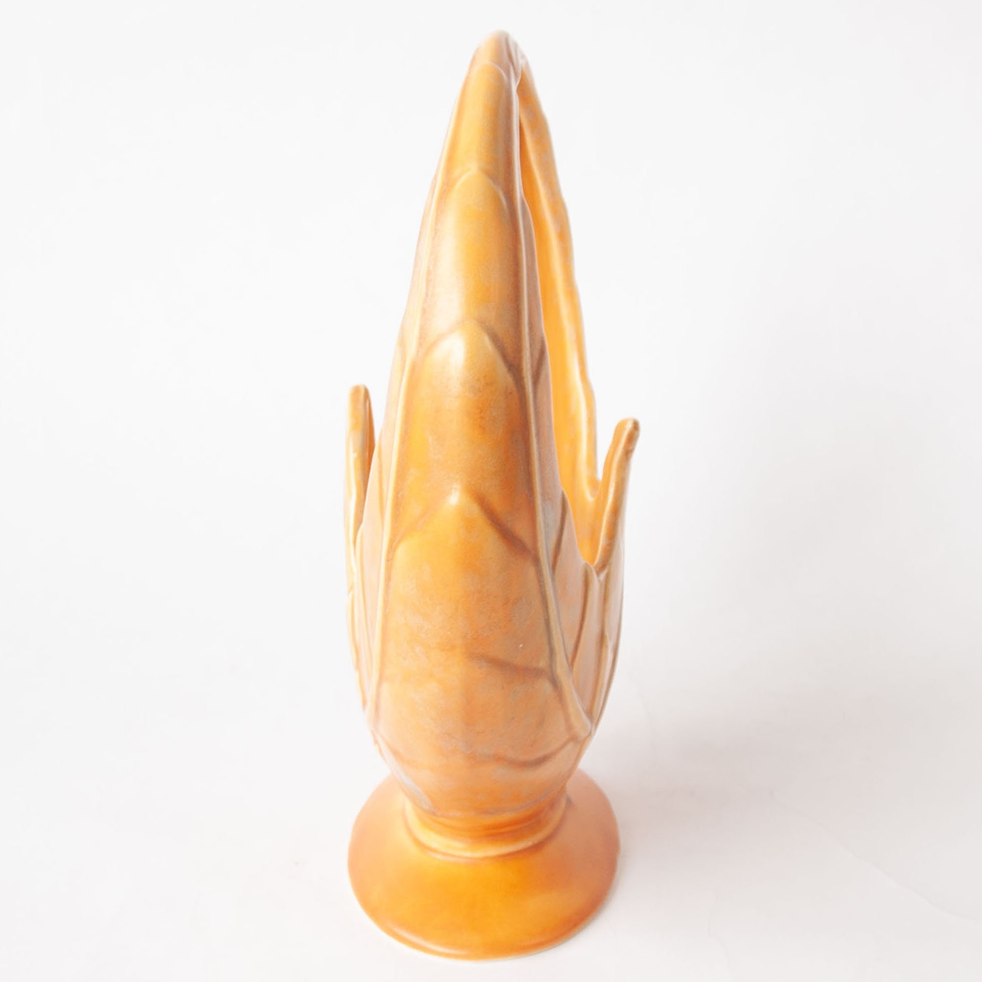 Large Beswick Vase With Leaf Form Ring Handle Mottled Pale - Etsy Australia