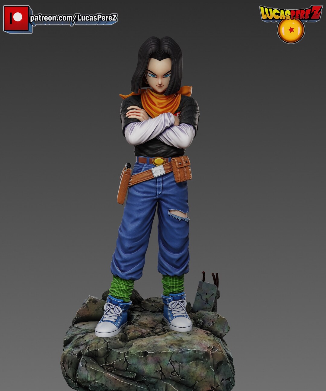 Android 17 and 18 Resin Statues (fan-art) - Etsy