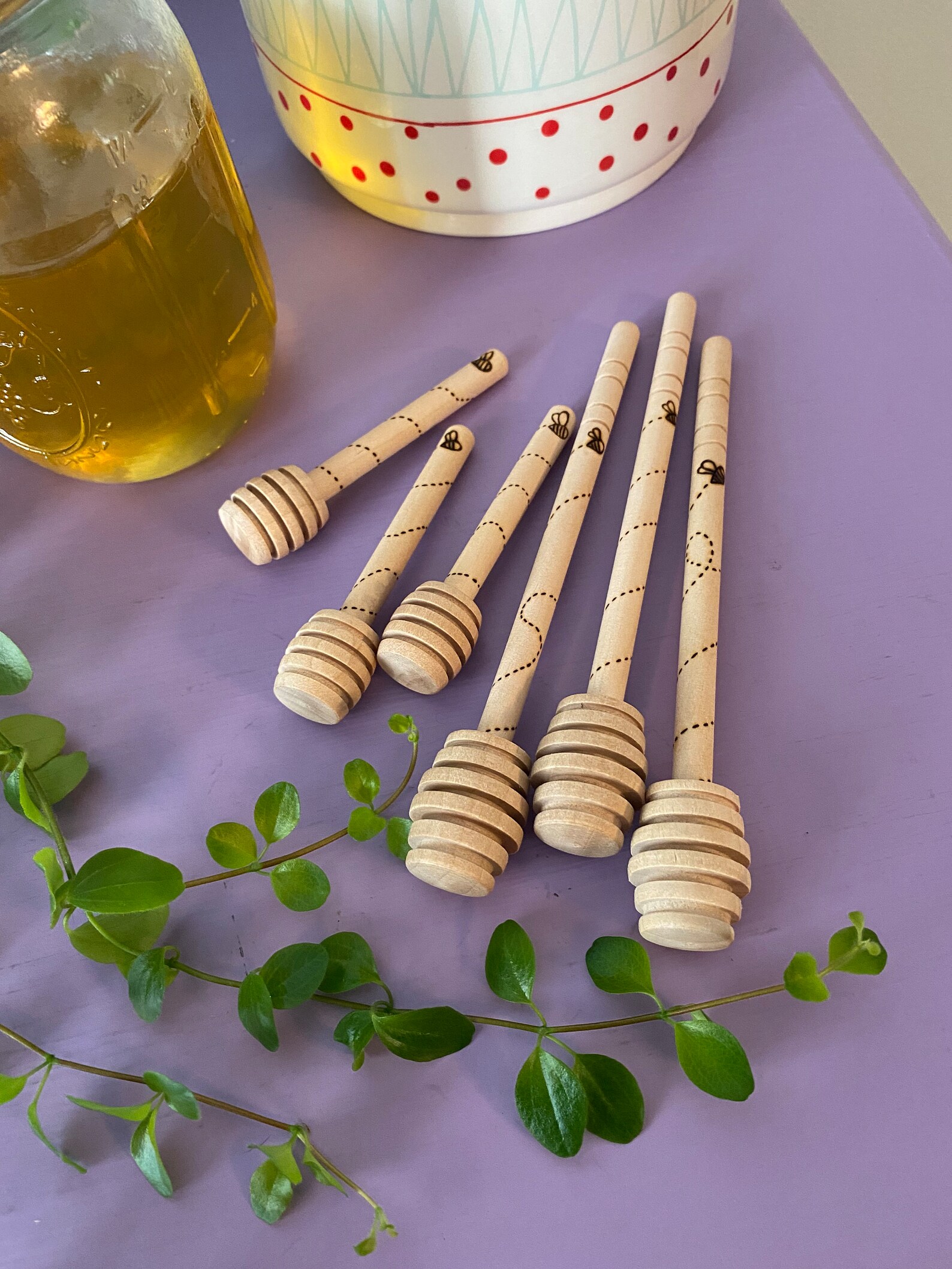 Bee Honey Dippers - Honey Stir Stick - Honey Spoon - Etsy