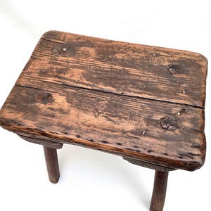 Antique Primitive Stool. Lower Stool. Footstool - Etsy