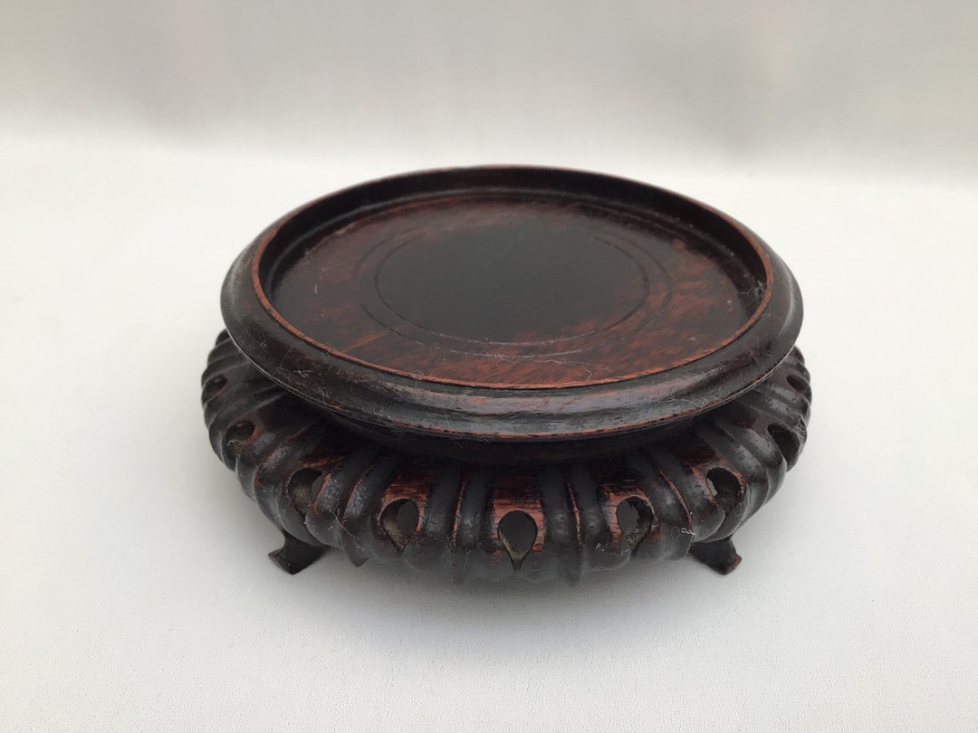 Antique Chinese Carved Wood Stand, Display Stand Base - Etsy