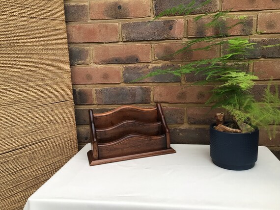 Early 20th Century Letter Rack Solid Wood Letter Stand - Etsy