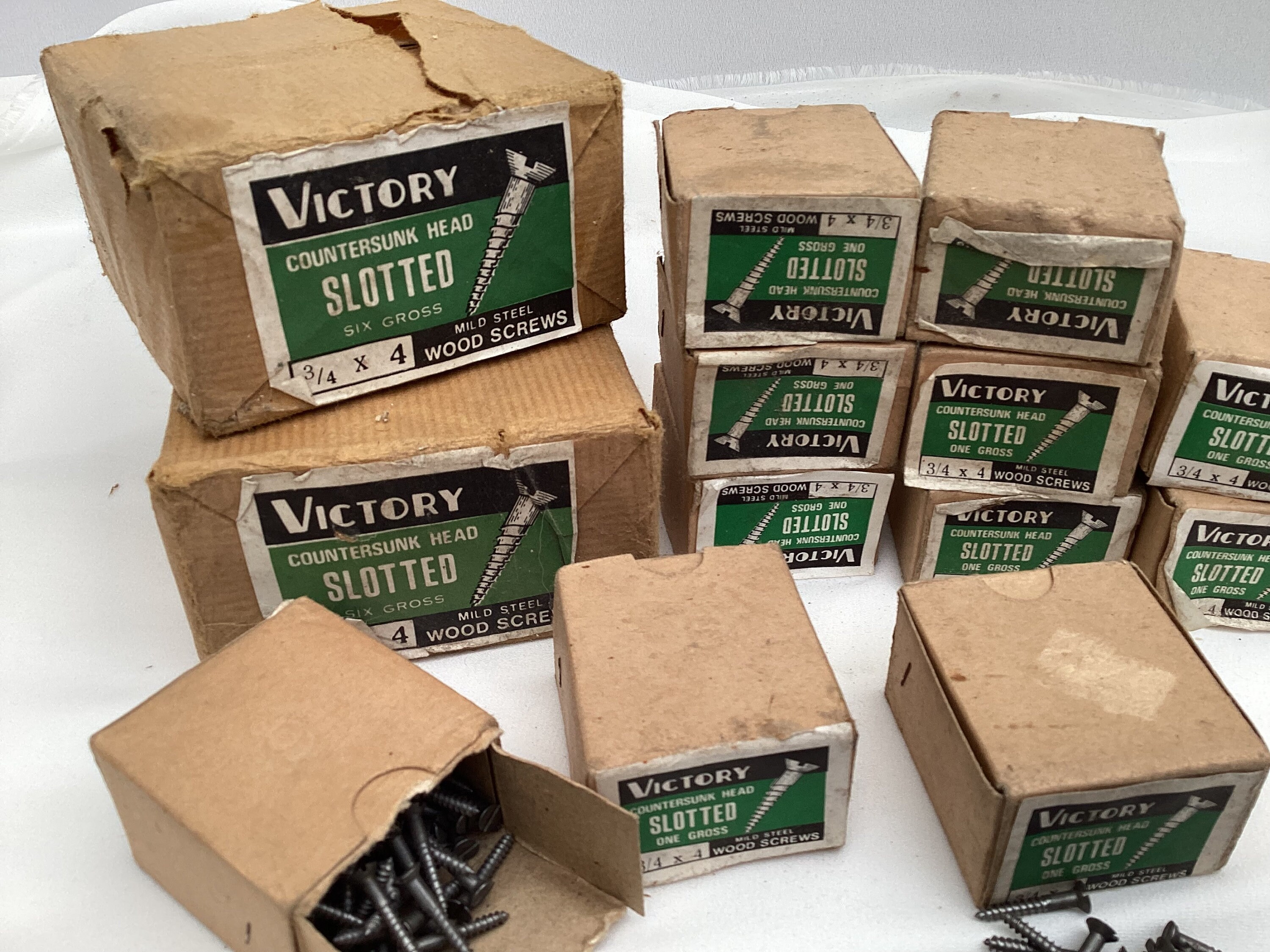 Vintage Middle Century Victory Slotted Wood Screws 3/4x4 - Etsy