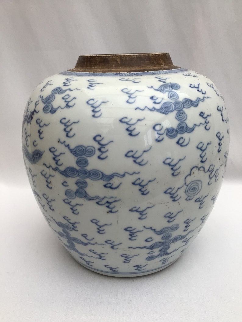 Antique Chinese Dragon and Phonics Pot. H. 18.5cm - Etsy