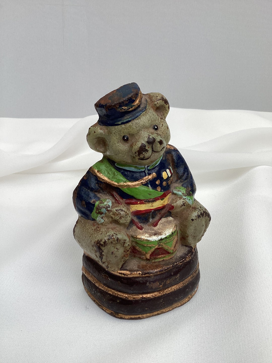 Vintage Cast Iron Doorstop. Teddy Bear Door Stop - Etsy