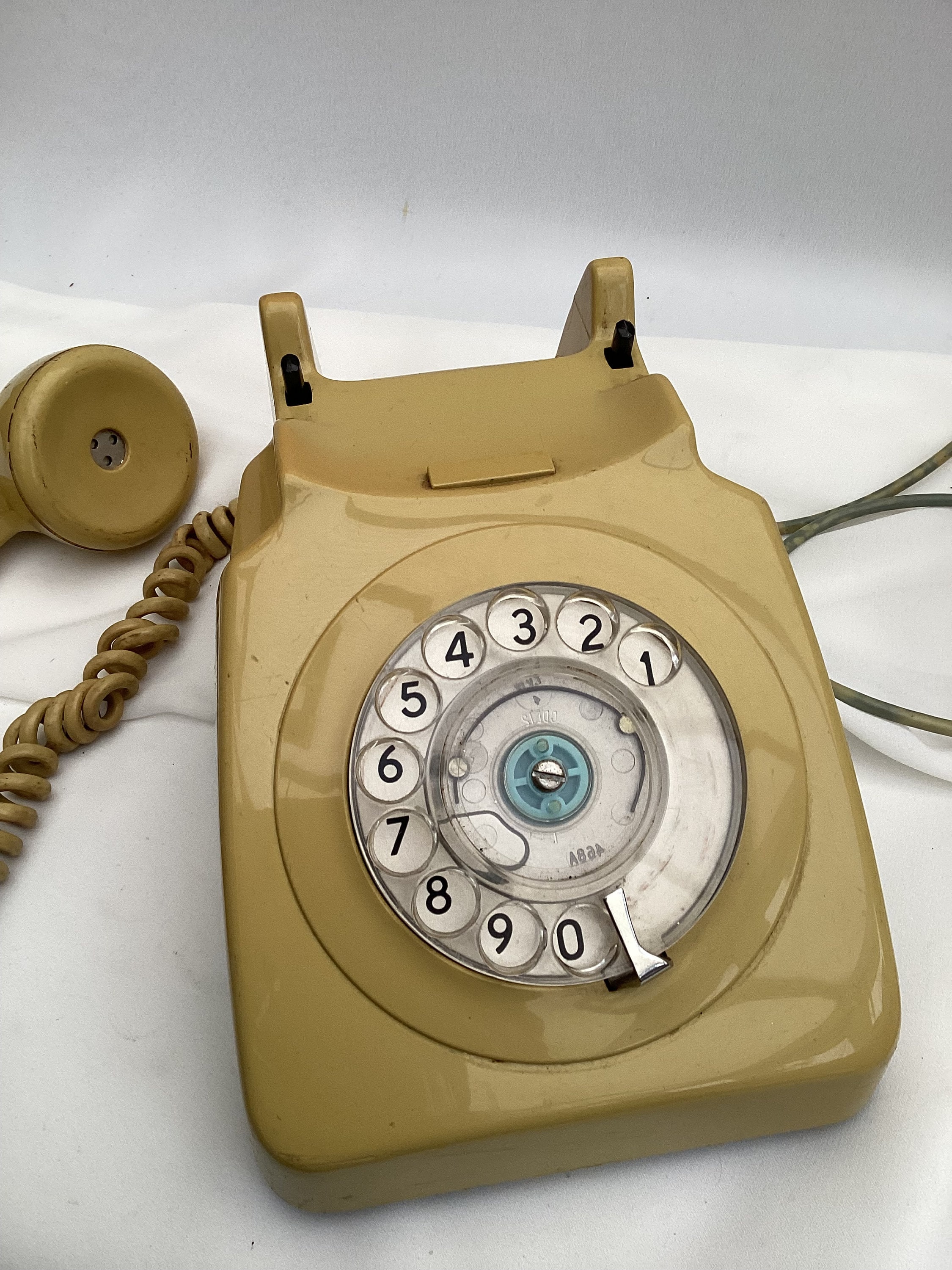 Middle Century Dial Telephone With Old Socket - Etsy