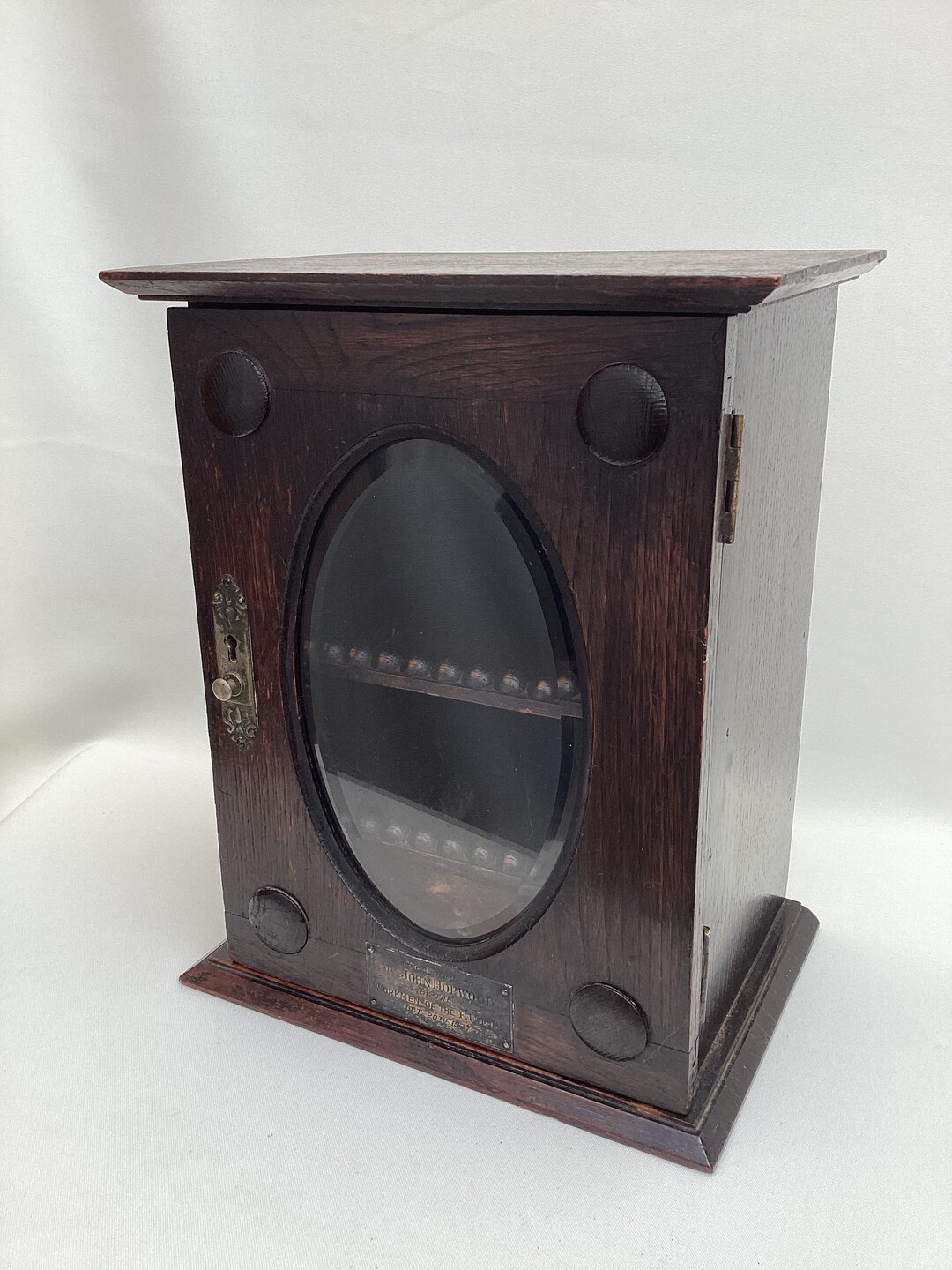 Vintage English Oak Tobacco Pipe Cabinet. Dated Oct. 20th. 1927 - Etsy