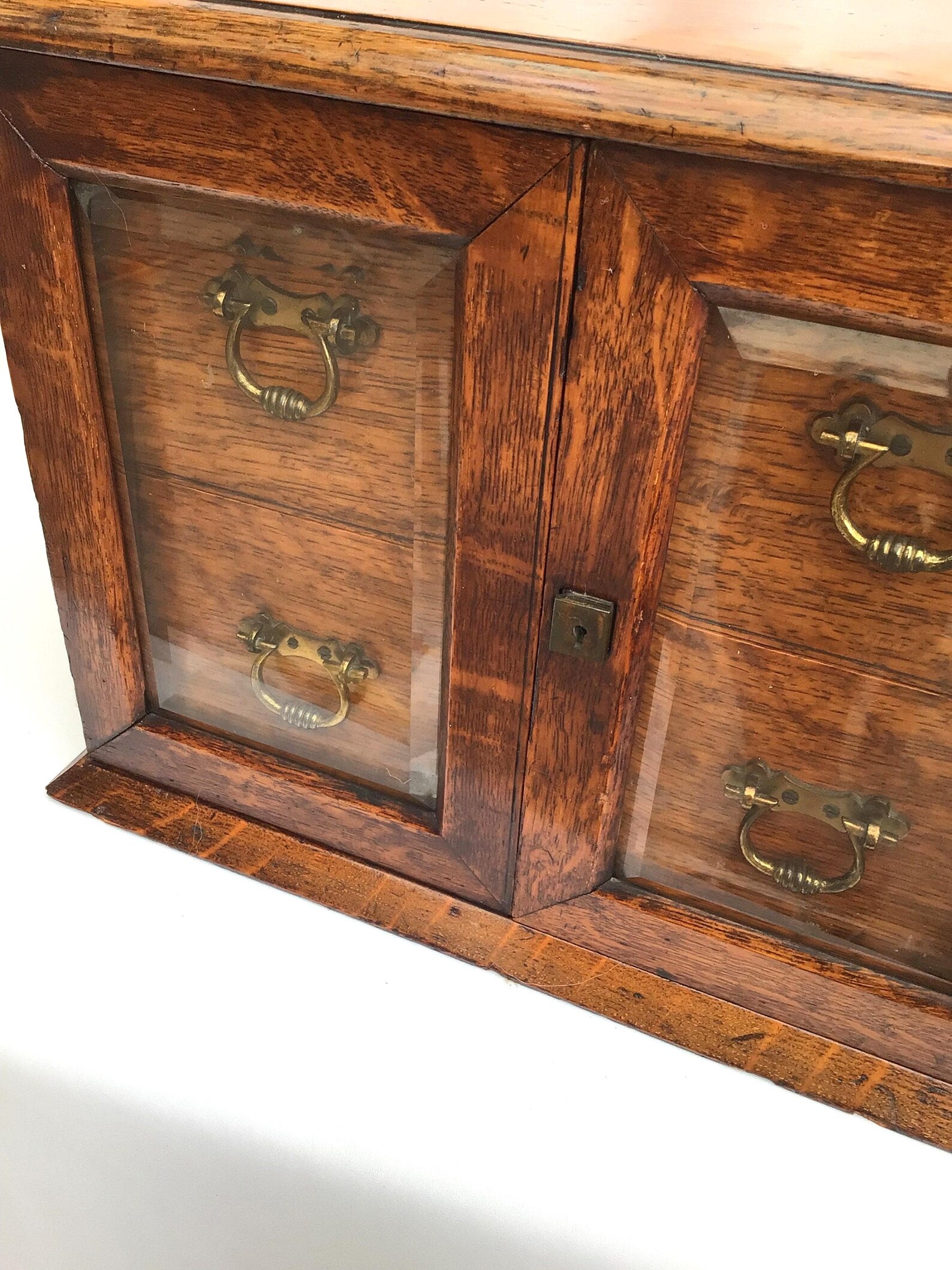 Antique English Oak Table Storage Cabinet - Etsy