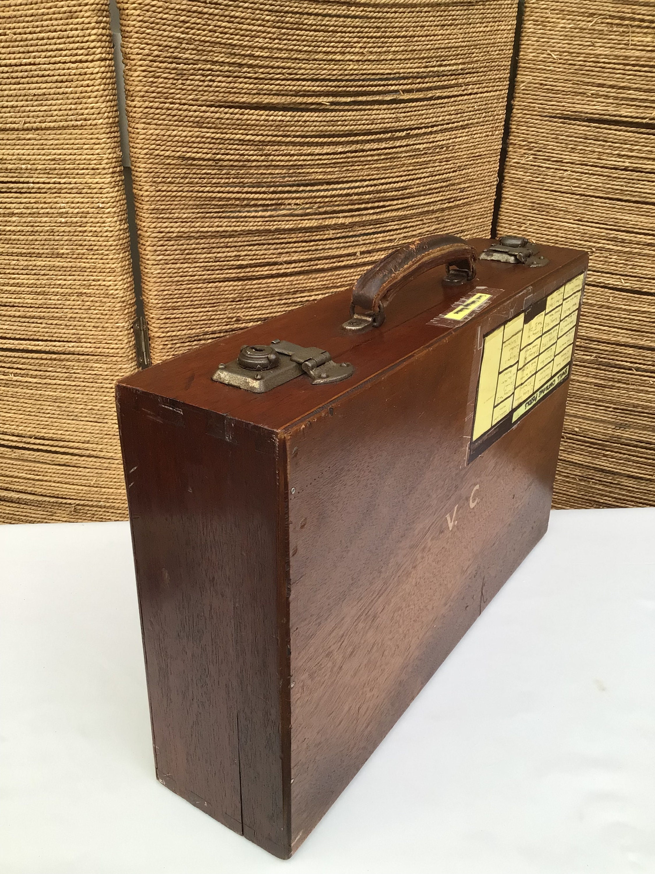 Antique Vintage Wood Briefcase, Late Victorian/early 20th Century File ...