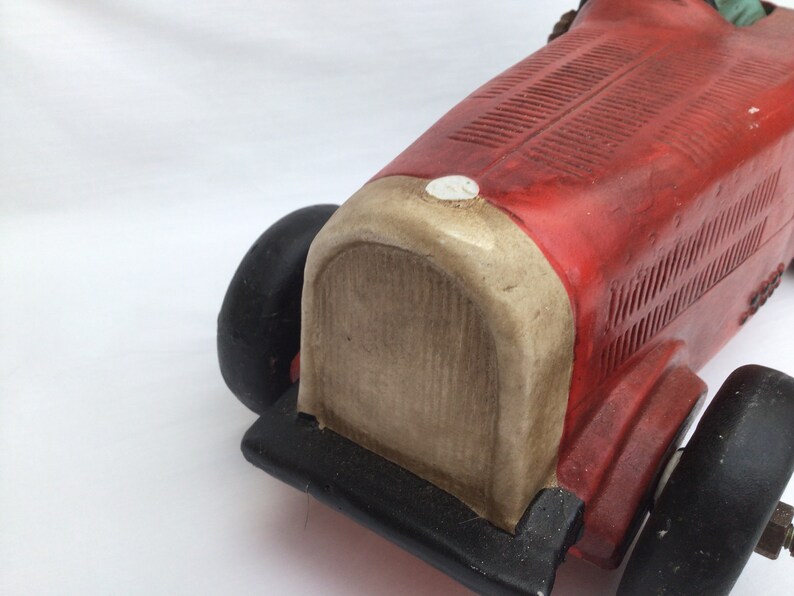 Vintage Ceramic Pottery Racing Car and Driver Model Toy - Etsy Australia