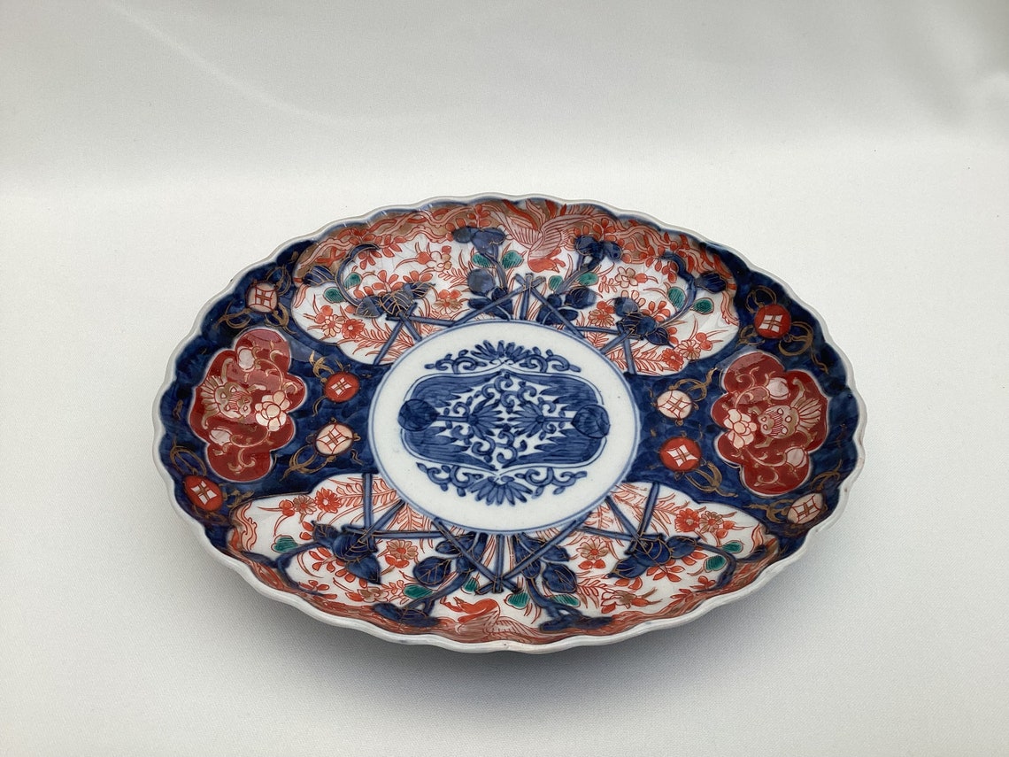 Antique Japanese Imari Oval Shaped Plate. L. 25cm - Etsy