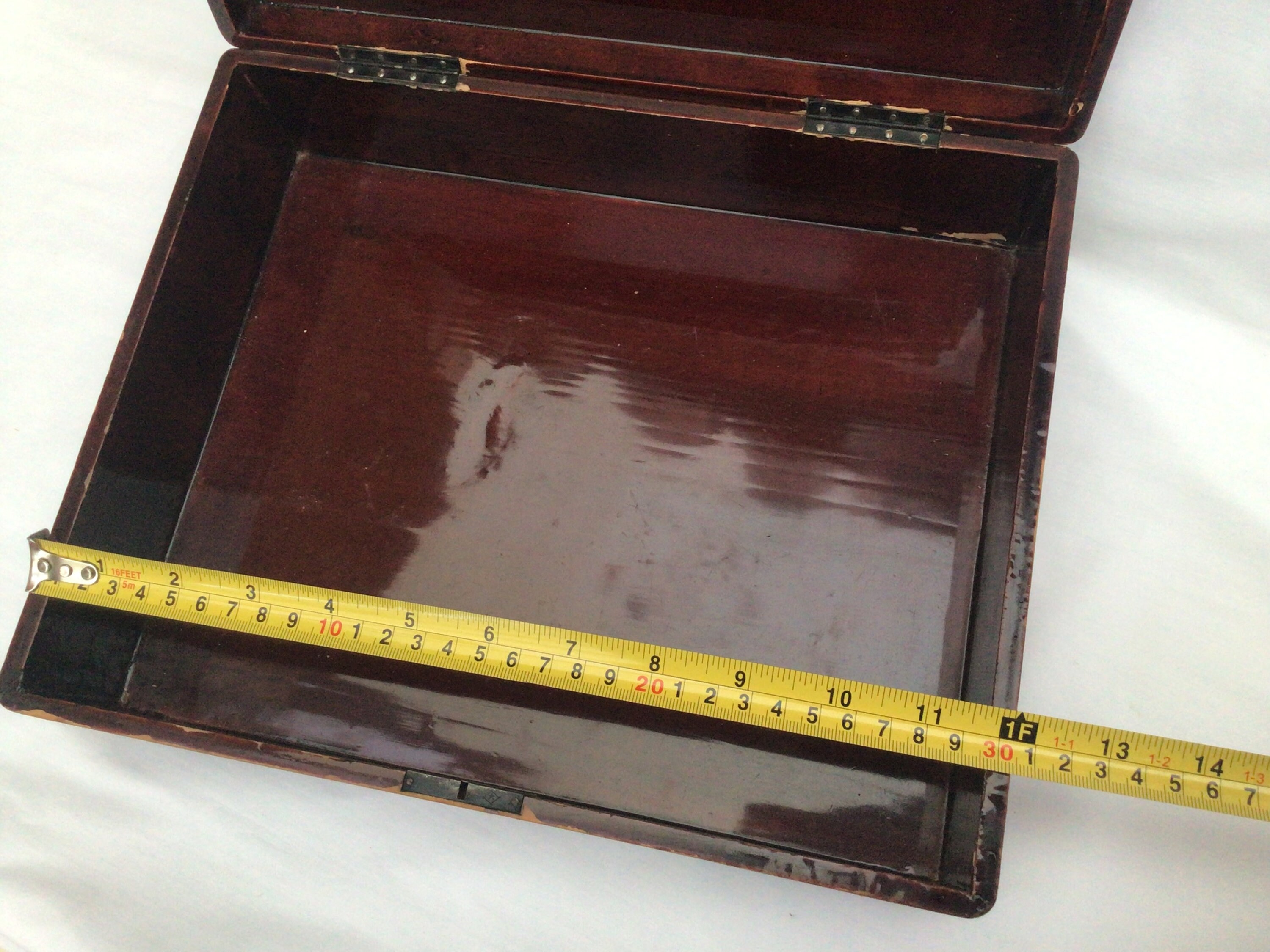 Large Antique Japanese Red Lacquer Box, Desktop Storage Box - Etsy