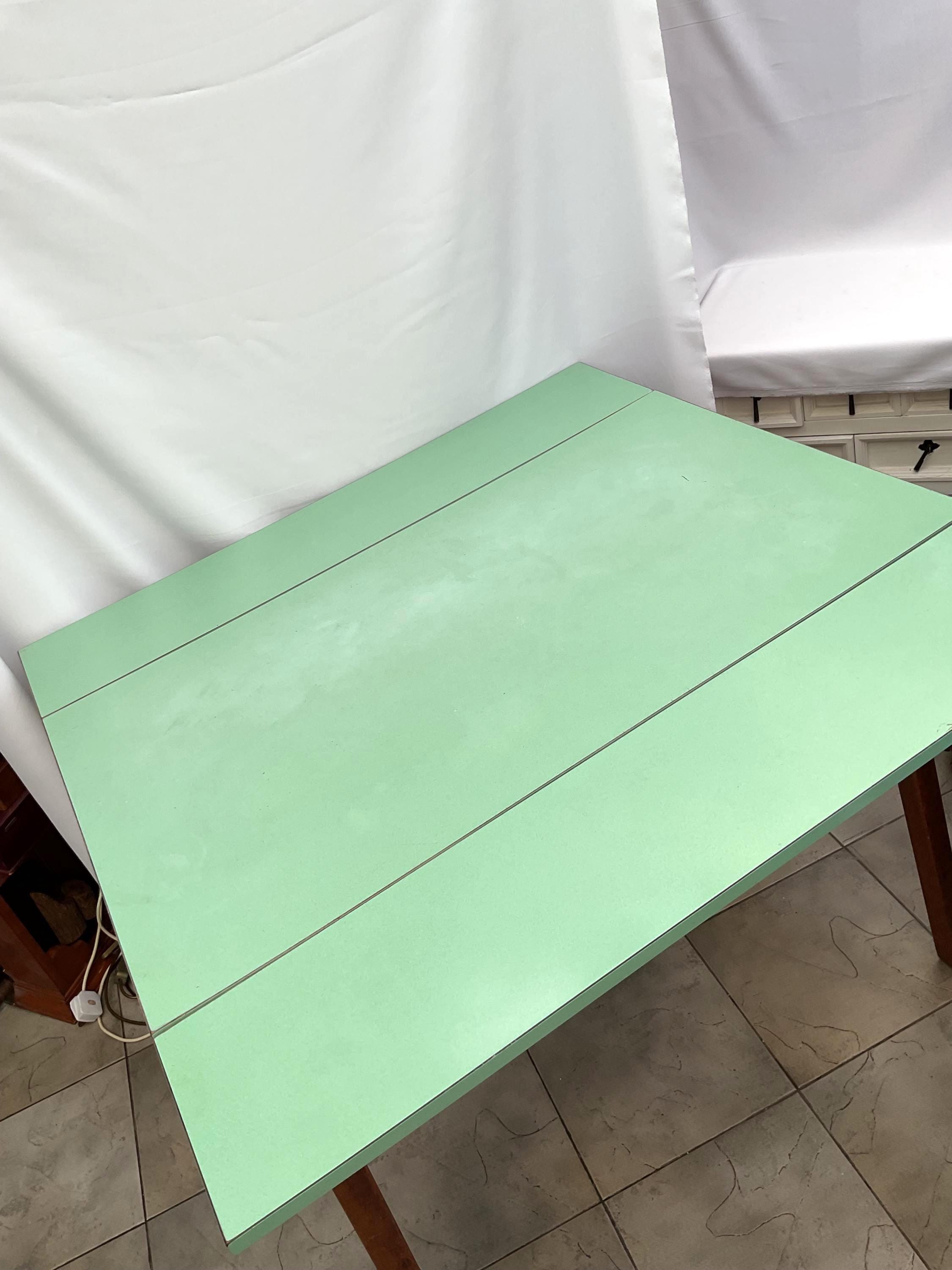 Mid-century Modern Formica Drop Leaf Dining Table - Mint Green - Etsy