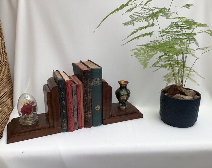Antique Vintage Hardwood Bookends - Etsy