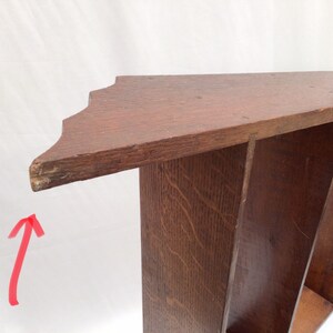 Antique England Oak Trapezoid Wall Shelf - Etsy