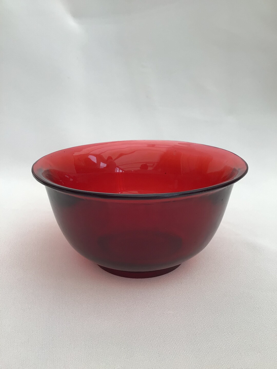 Antique Chinese Peking Glass Bowl, Ruby Cranberry Glass Rice Bowl - Etsy