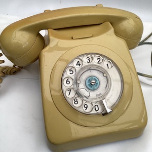 Middle Century Dial Telephone With Old Socket - Etsy