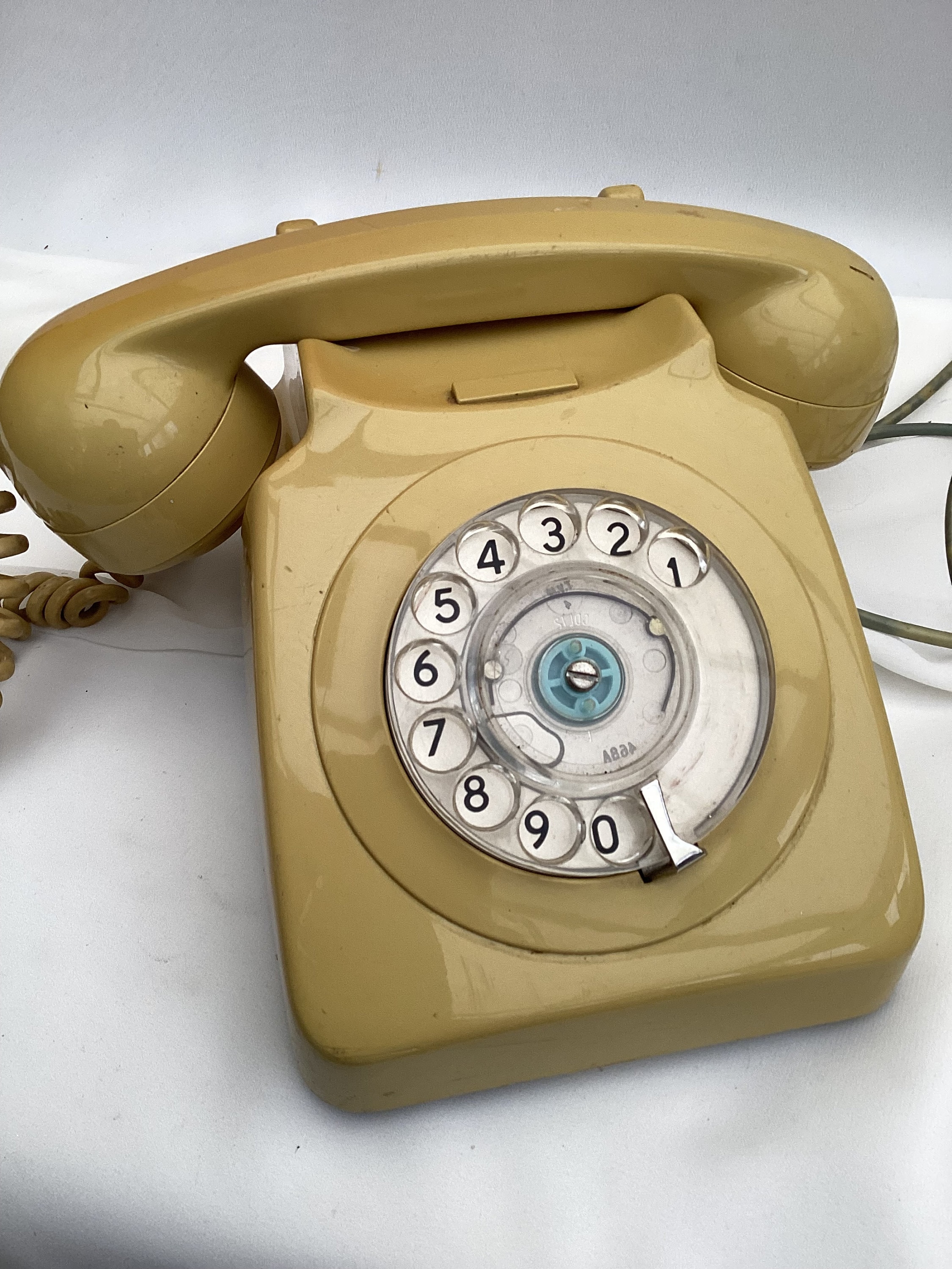 Middle Century Dial Telephone With Old Socket - Etsy