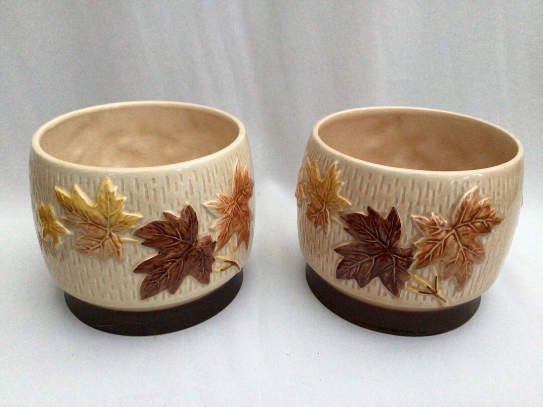 Midcentury Two English Ceramic Plant Pot Planters. - Etsy