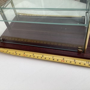 Vintage Glass Mirror Miniature Display Cabinet, Four Tier Display ...