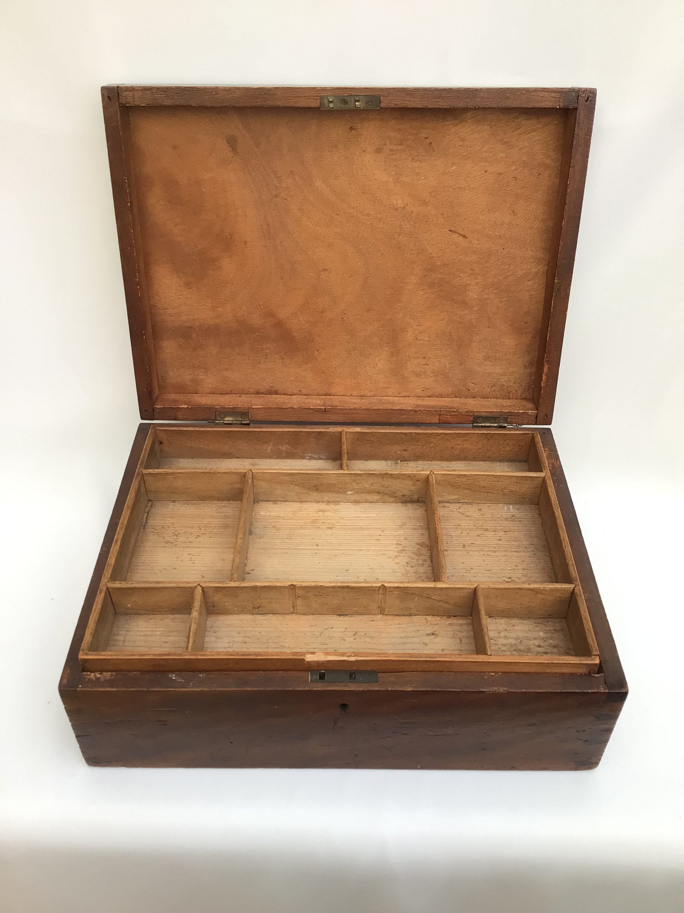 Antique Wood Box One Tiers Storage Box - Etsy