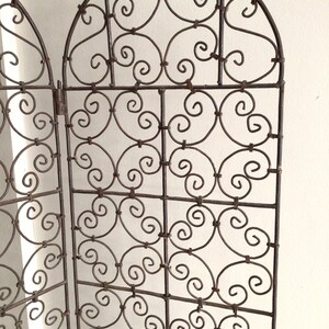 Antique Wrought Cast Iron Room Divider: English Three Panel Screen - Etsy