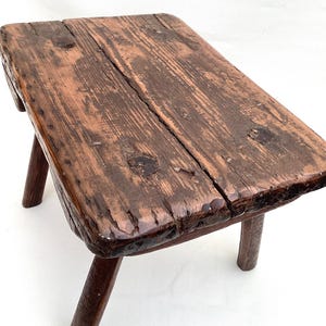 Antique Primitive Stool. Lower Stool. Footstool - Etsy