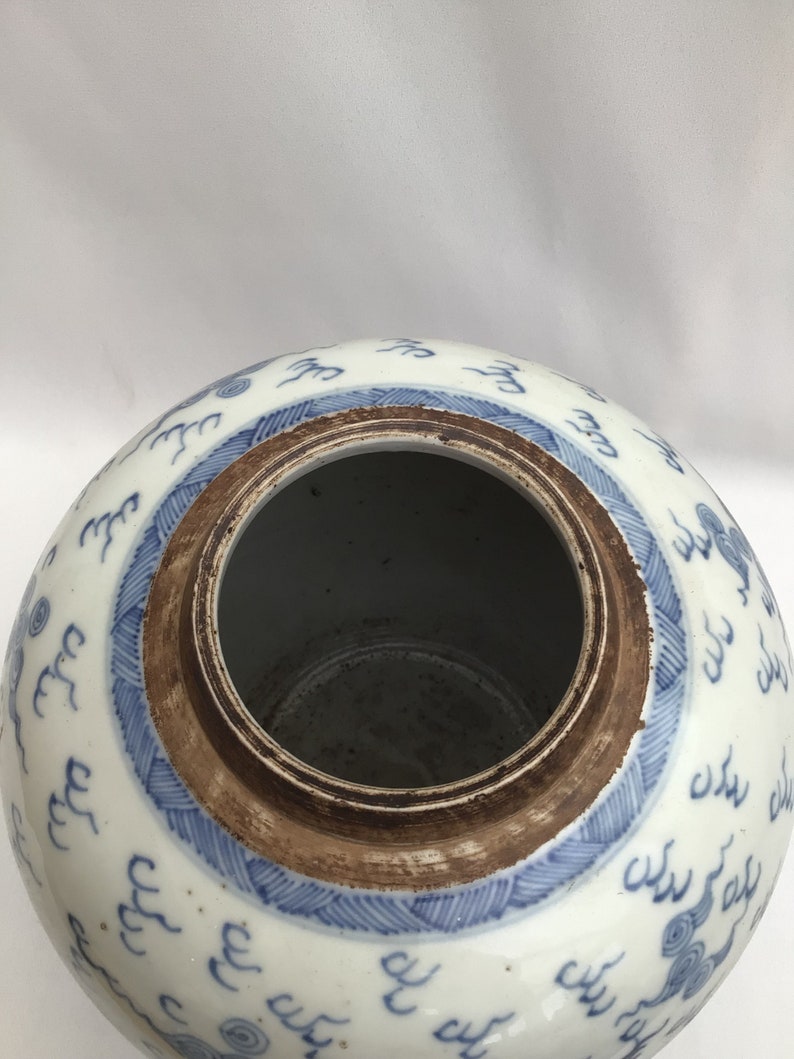 Antique Chinese Dragon and Phonics Pot. H. 18.5cm - Etsy