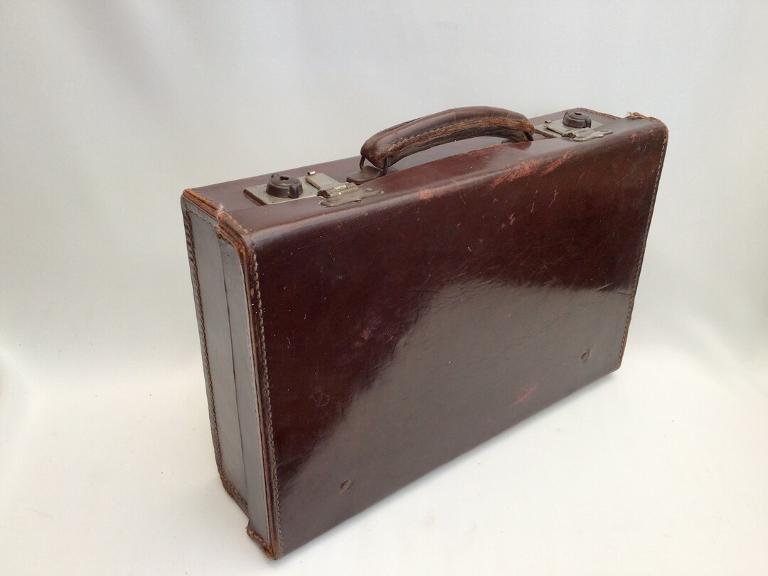 Early 20th Century Antique Leather Briefcase - Etsy