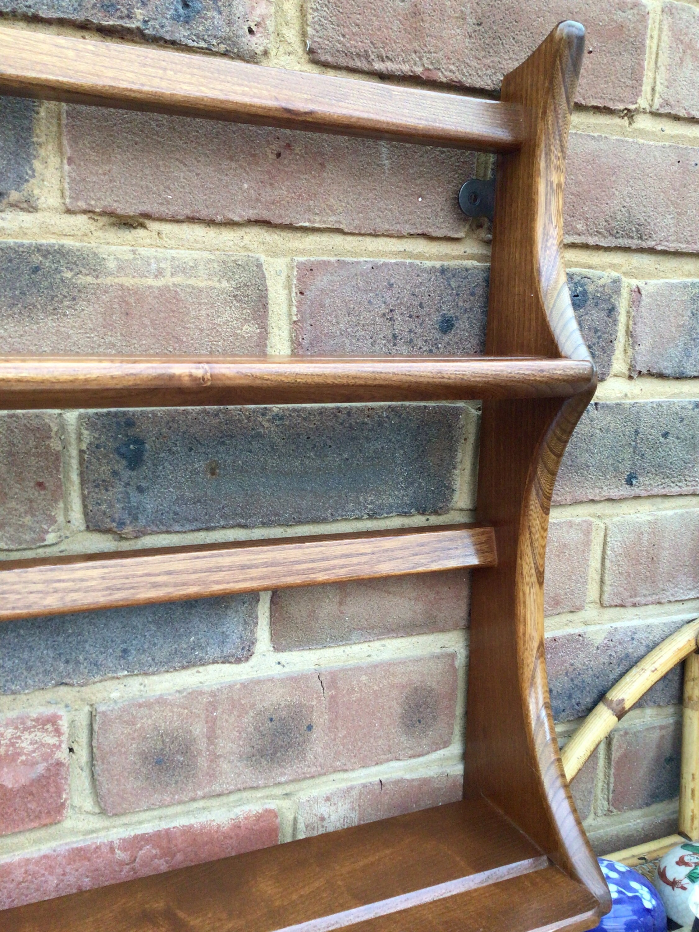 Vintage Ercol Oak Wall Plate Rack - Etsy