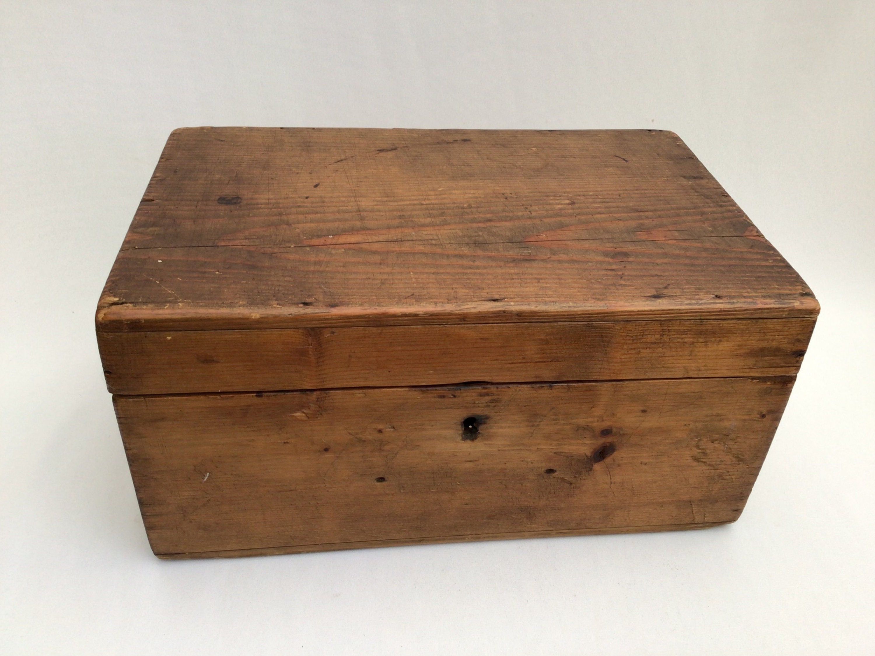 Antique Pine Storage Box, Tool Box - Etsy