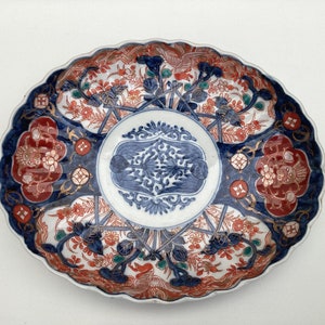 Antique Japanese Imari Oval Shaped Plate. L. 25cm - Etsy