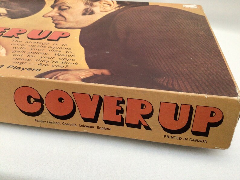 Vintage Cover up Board Game Parker Edition - Etsy