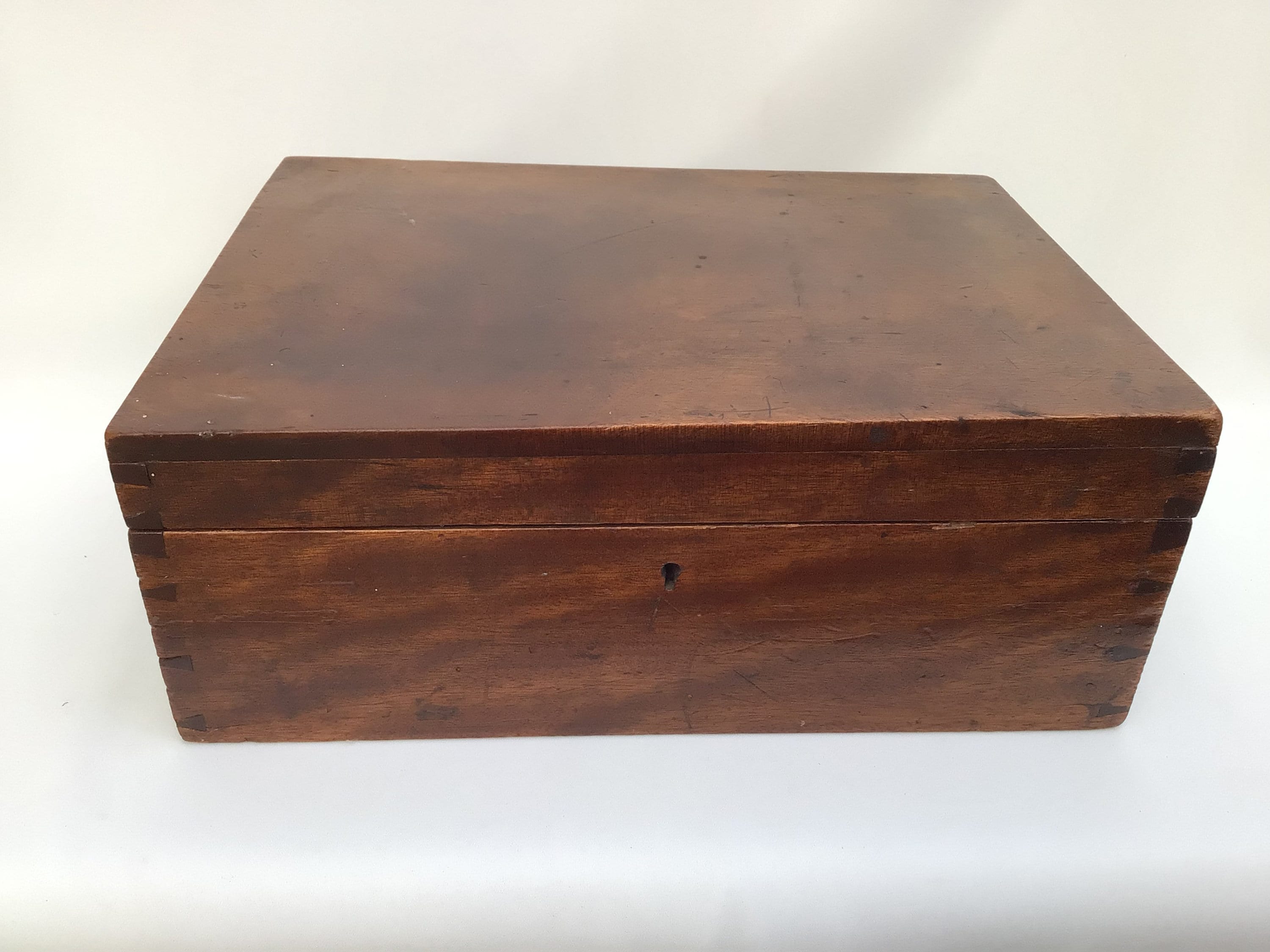 Antique Wood Box One Tiers Storage Box - Etsy