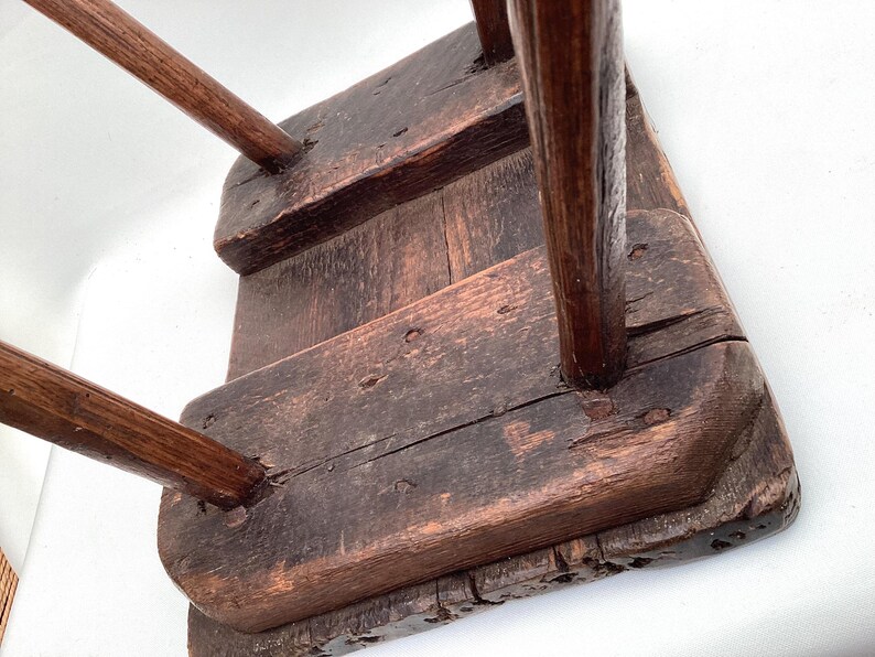 Antique Primitive Stool. Lower Stool. Footstool - Etsy