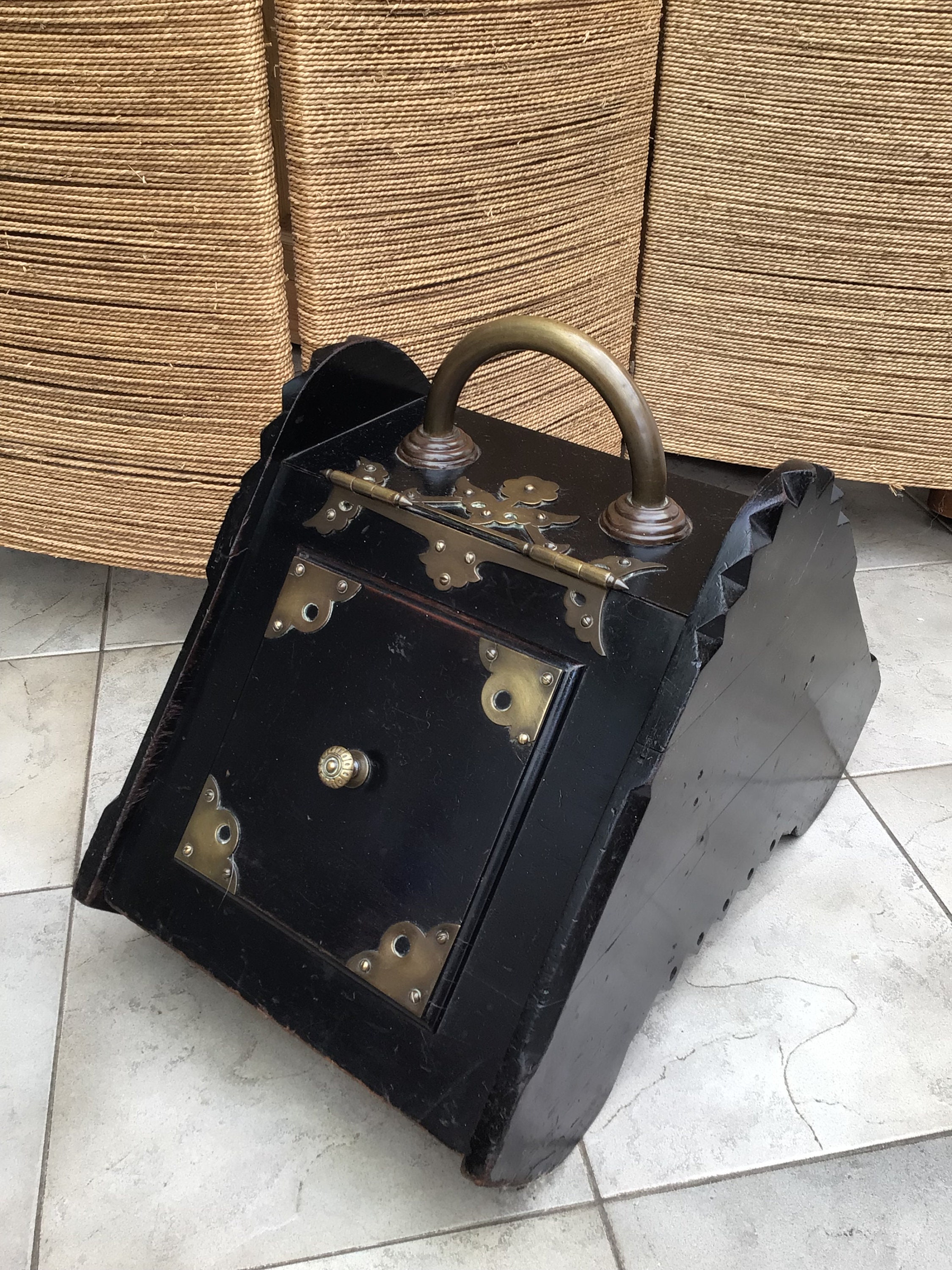 Antique Victorian Coal/log Scuttle Box Cabinet - Etsy