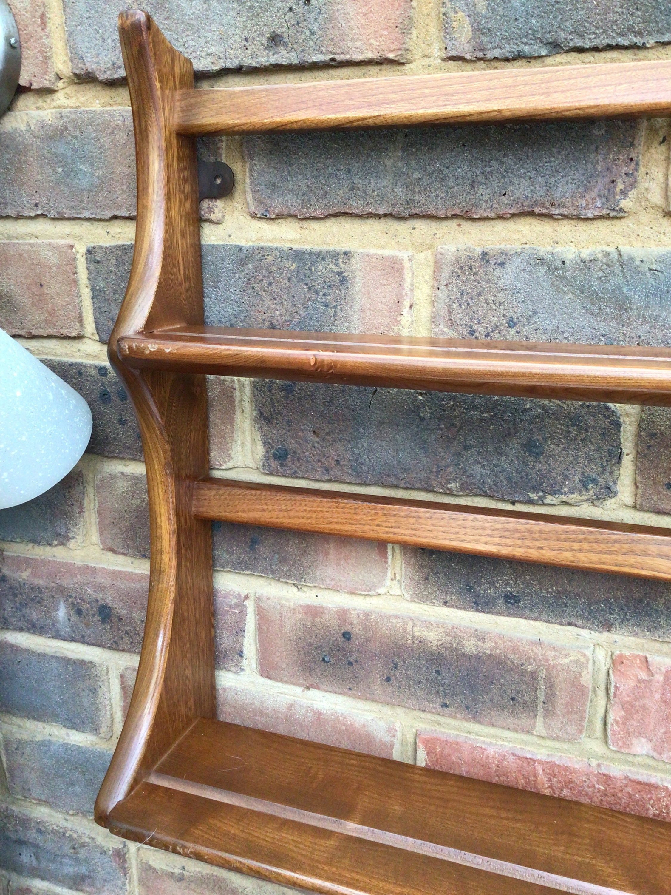 Vintage Ercol Oak Wall Plate Rack - Etsy