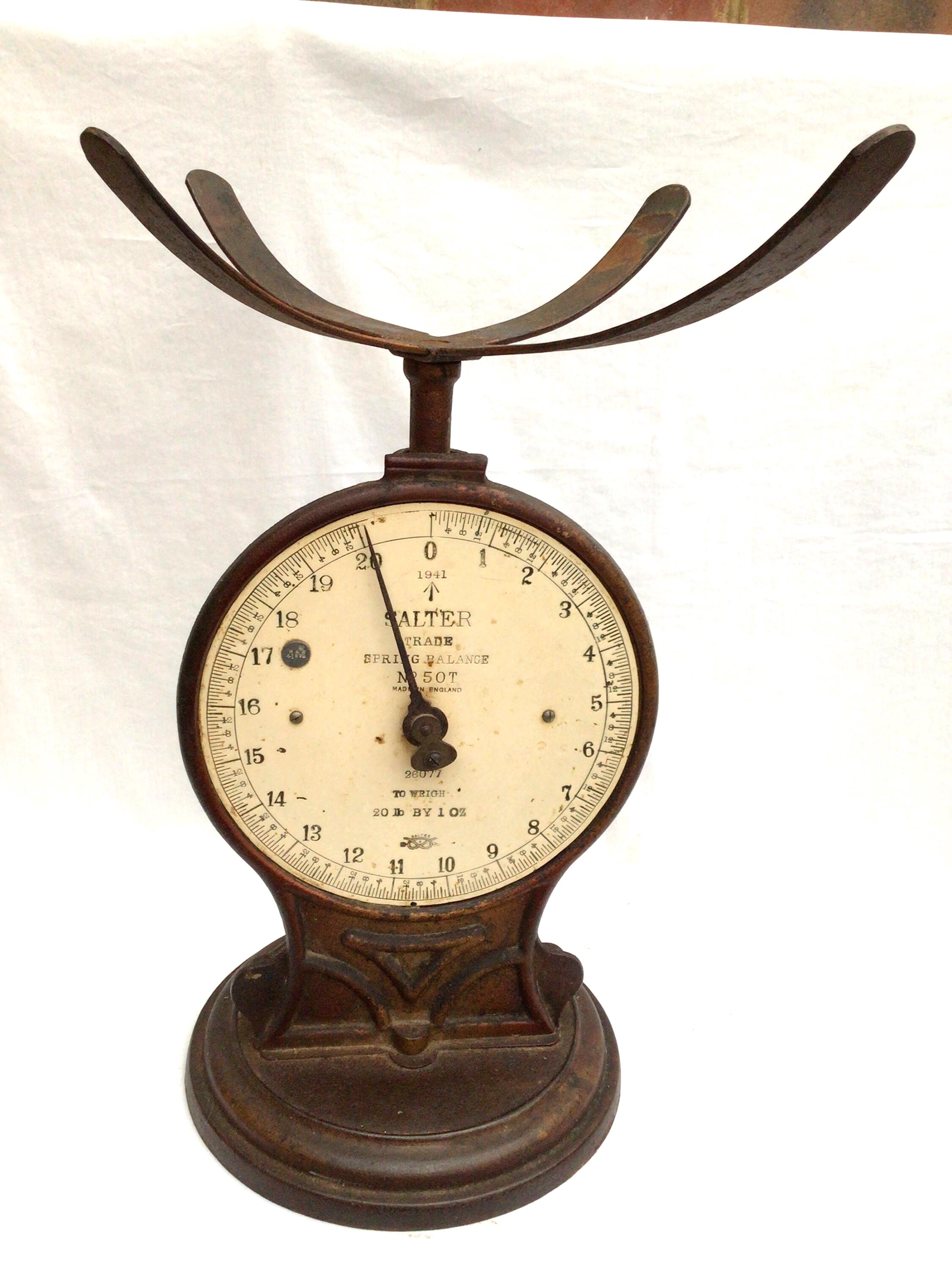 WWII British Army Scale: Salter Trade Spring Balance 20 LB, No. 50T - Etsy
