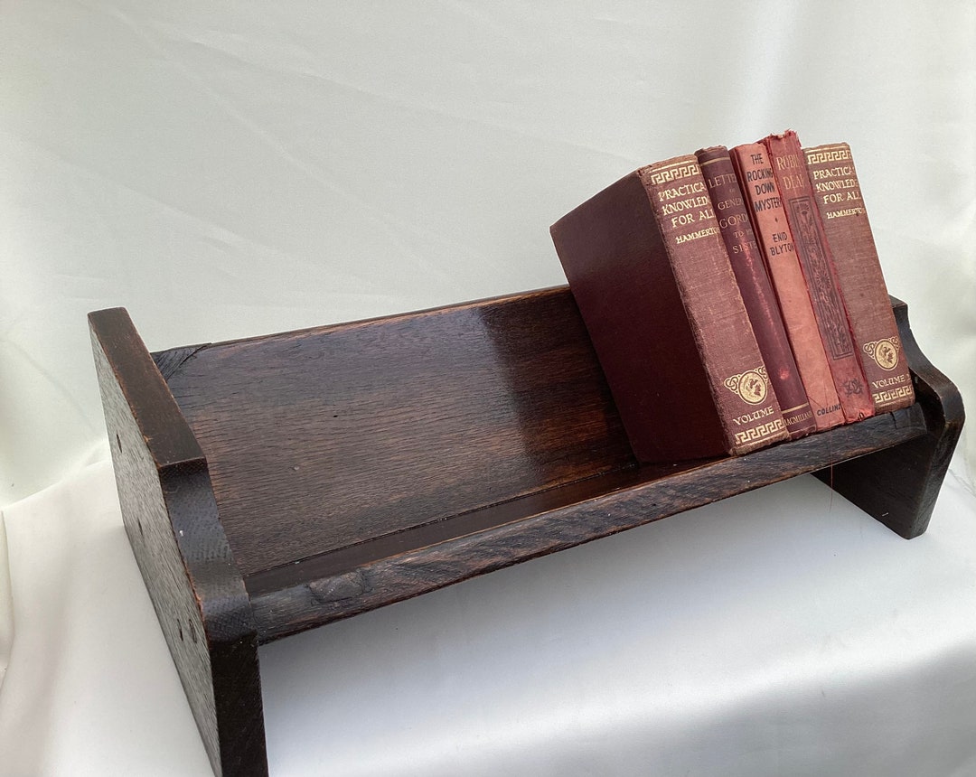 Antique Oak Book Trough. Table Book Stand. Novel Rest. L.50cm - Etsy