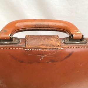 Antique Vintage Leather Briefcase - Etsy