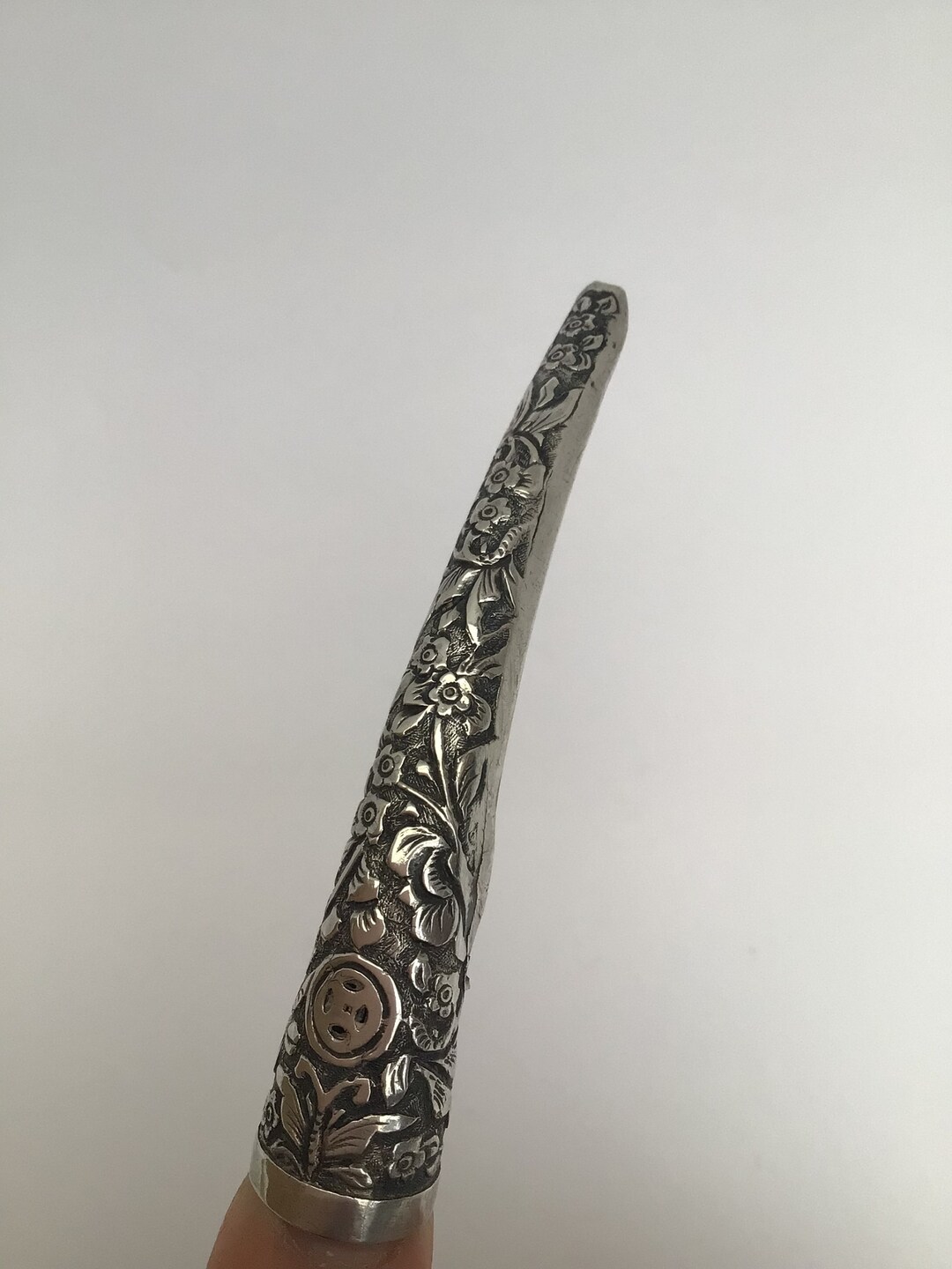 19th Century Antique Chinese Artdeco Silver/silver Plated Fingernail ...