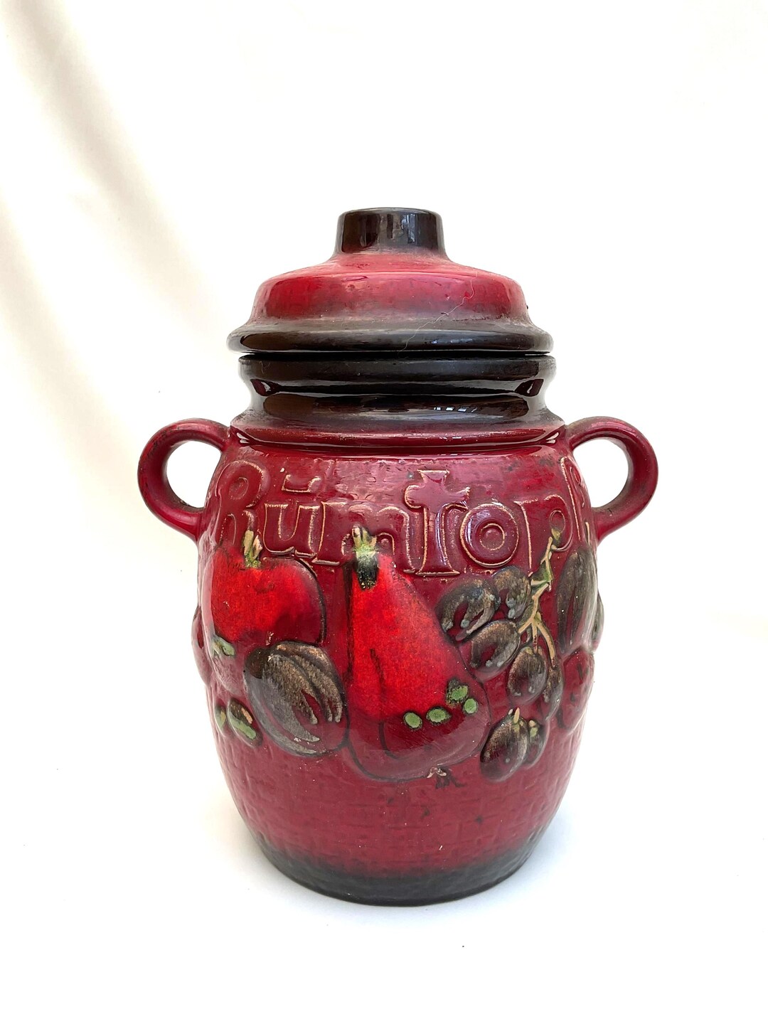 Vintage Rumtopf German Pot With Lid. H. 29cm - Etsy