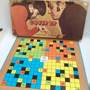 Vintage Cover up Board Game Parker Edition - Etsy