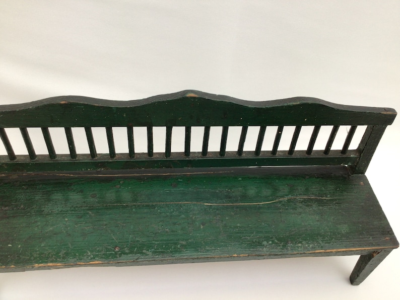 Vintage Miniature Wood Bench Dollhouse Furniture Bench Seat. - Etsy
