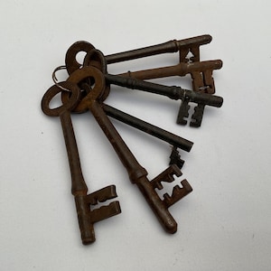 Collection of 6 Metal Keys. Antique Keys Collection - Etsy